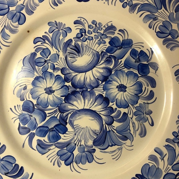 Dining | Vintage Blue Floral Victoria Czechoslovakia Plate Signed 4185 ...